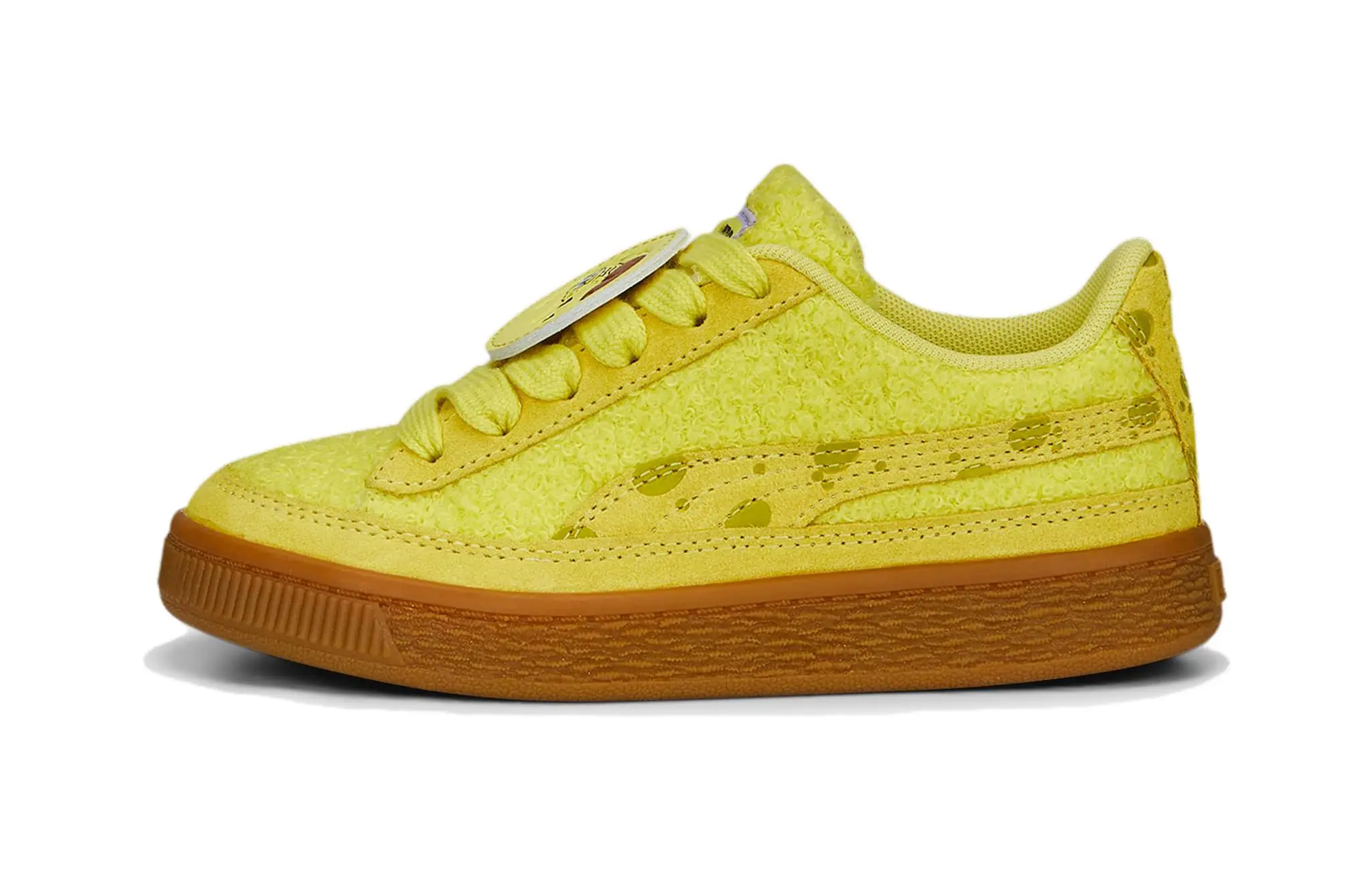 Puma SpongeBob SquarePants X Suede Little Kid 'SpongeBob' - POIZON