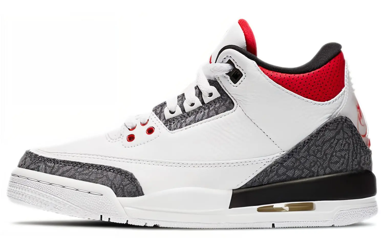 Jordan 3 Retro SE-T JP Fire Red Denim GS - POIZON