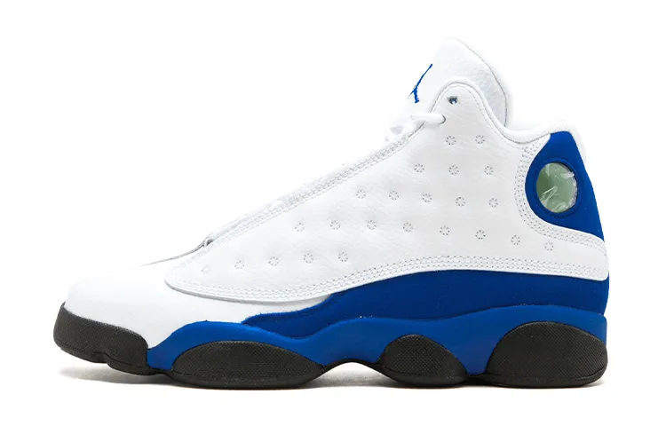 Jordan 13 Retro White Hyper Royal Black GS US 4Y - POIZON