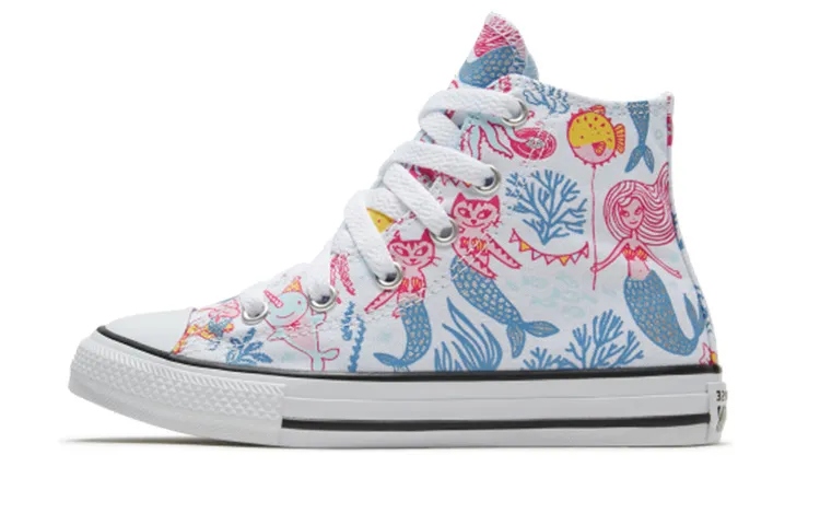 Converse Chuck Taylor All Star Kids Canvas Shoes PS High-top White US 11C