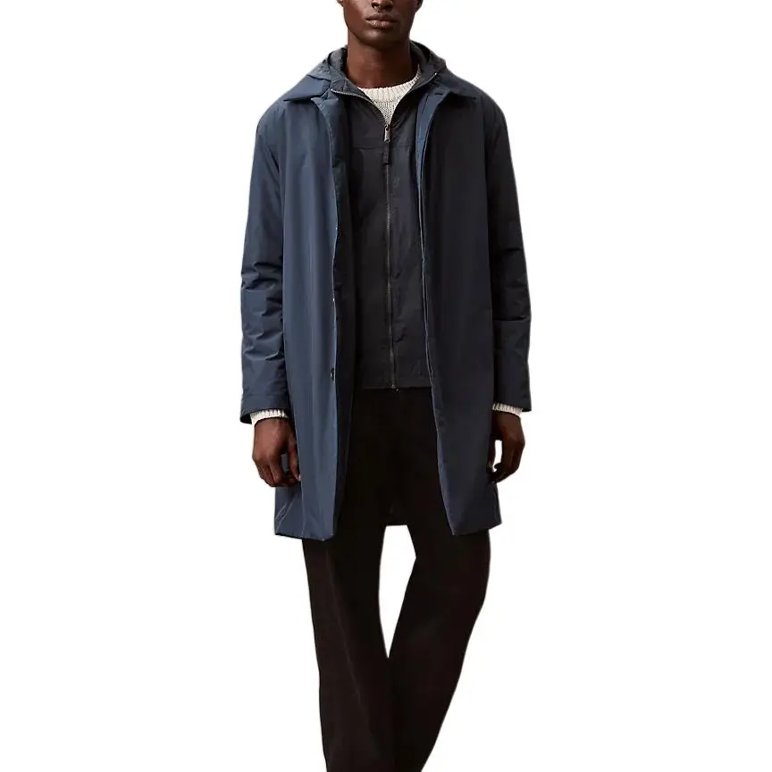 Calvin Klein Trench Coats Men Blue - POIZON