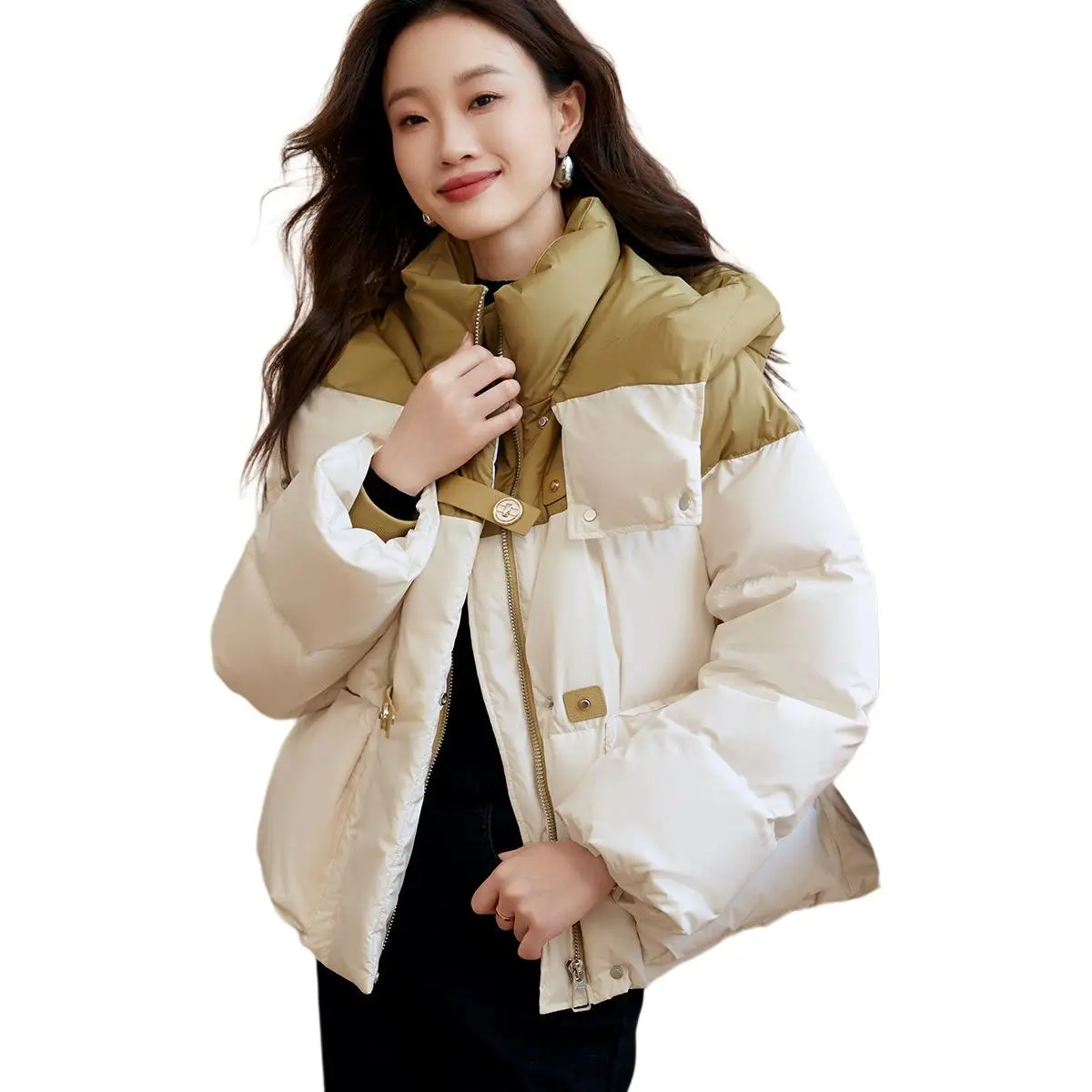 Mo Han Yi Mei Down Jackets Women's Off White - POIZON