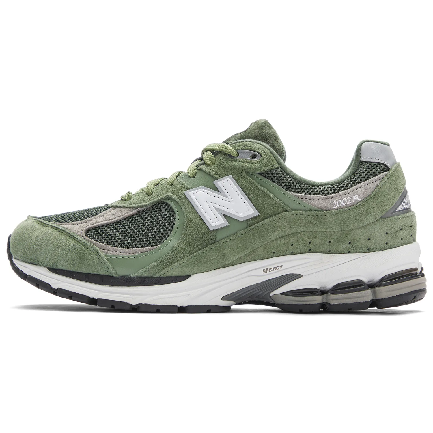 New Balance NB 2002R Running Shoes Unisex Low-Top Green - POIZON