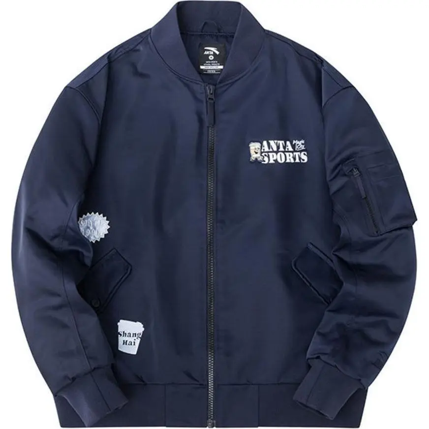 ANTA Jackets Men Midnight Blue - POIZON