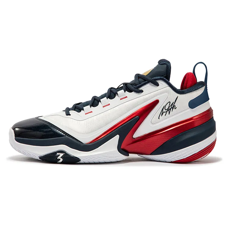 361° AG 5 Basketball Shoes Men Low-Top 361 Degrees White/Ink Blue - POIZON
