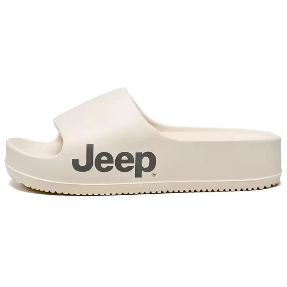 Jeep Slide Slippers Women's Beige - POIZON