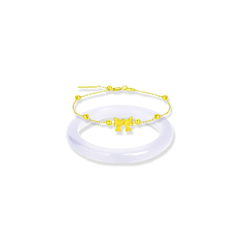 Zheng Tai Fook Gold Bracelet Unisex - POIZON