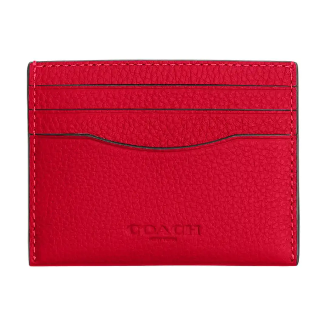 COACH Card Holders Red - POIZON