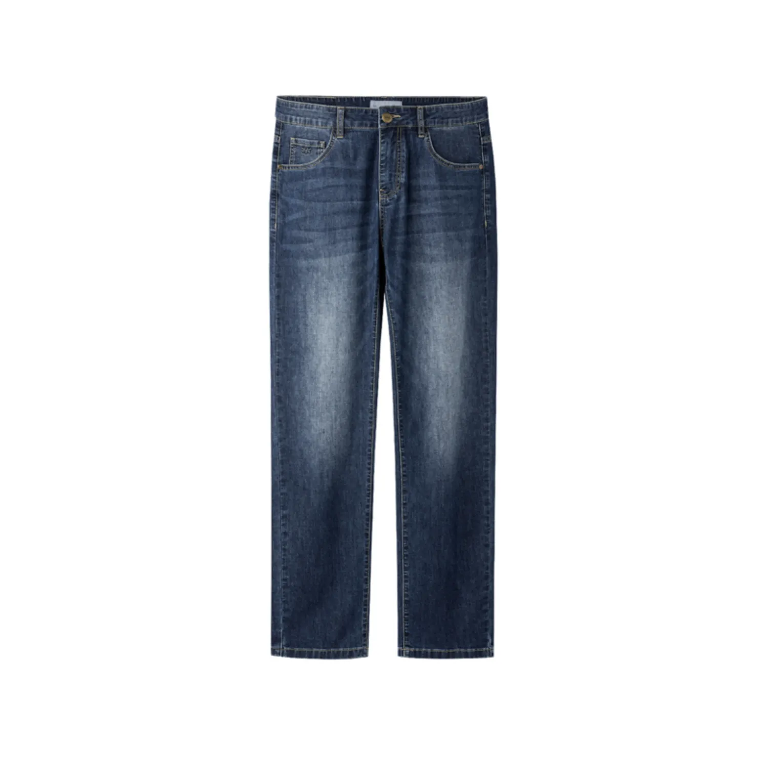 HLA Jeans Men Blue Gray Ox Transition Color Deep 15 - POIZON