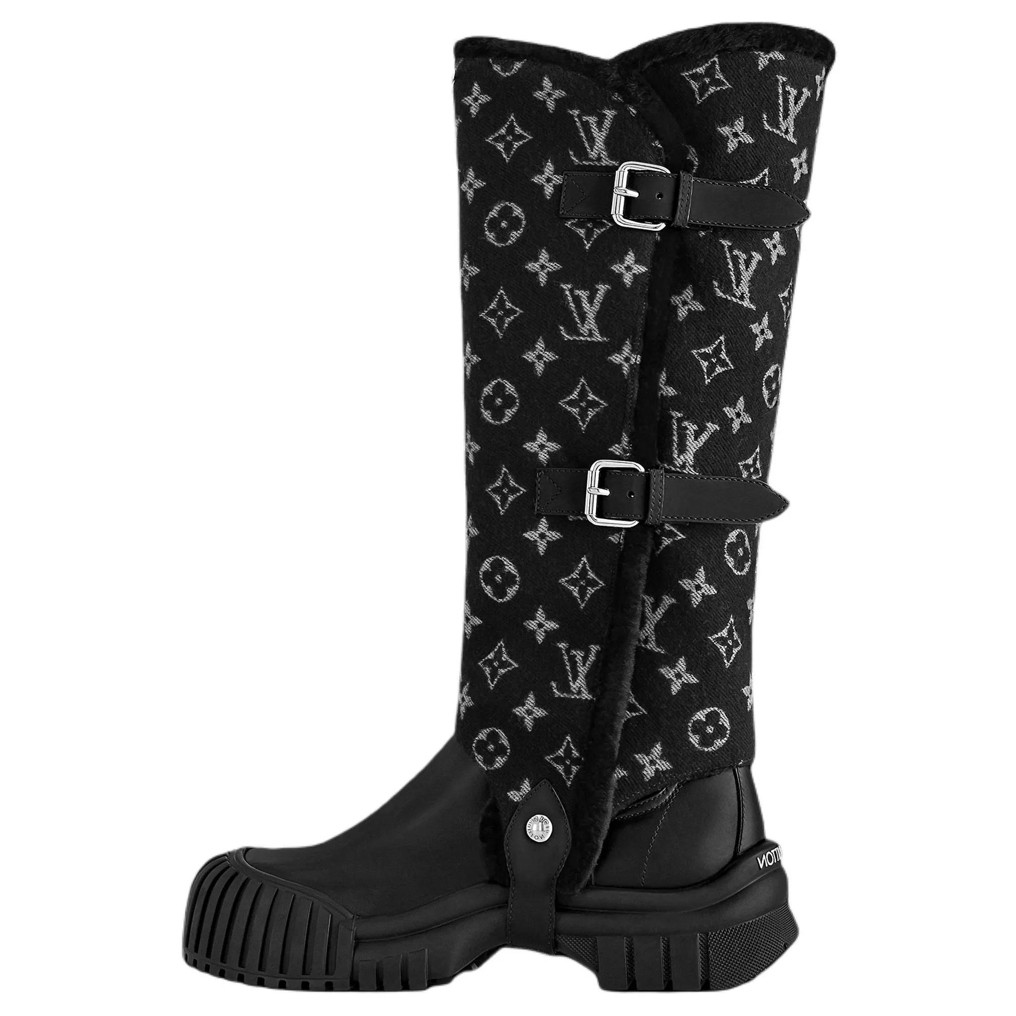 LOUIS VUITTON Ruby Knee-high Boots Women's Black - POIZON
