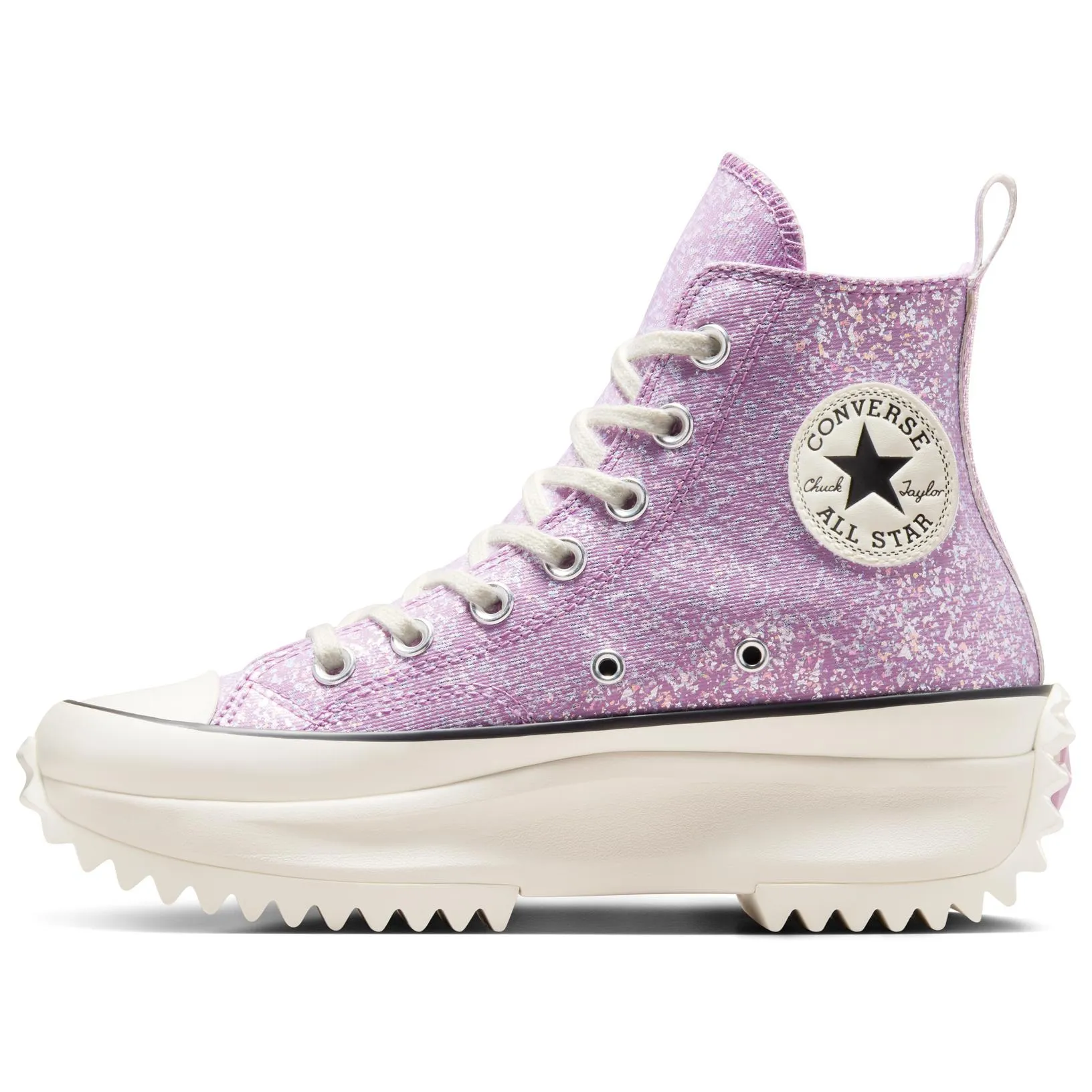 Converse Run Star Hike Platform Canvas Shoes Unisex High-Top Purple ...