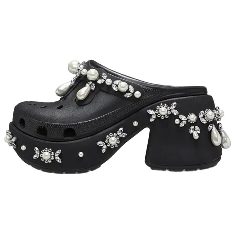 Crocs Siren Clog Simone Rocha Spiked Black Women's - POIZON