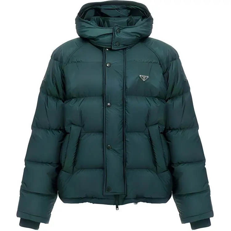 PRADA Triangle-Logo Padded Puffer Jacket - POIZON