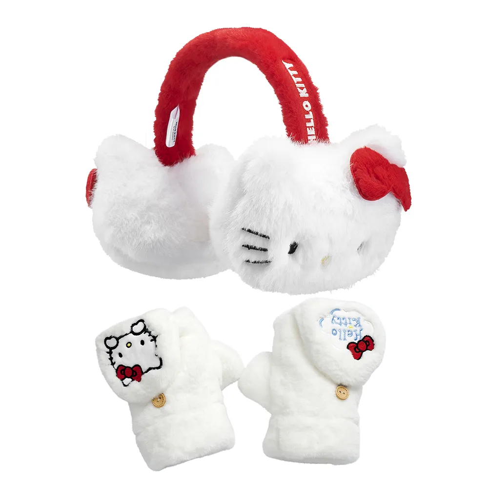 Hello Kitty X Sanrio Hello Kitty Knit Gloves Women's - POIZON