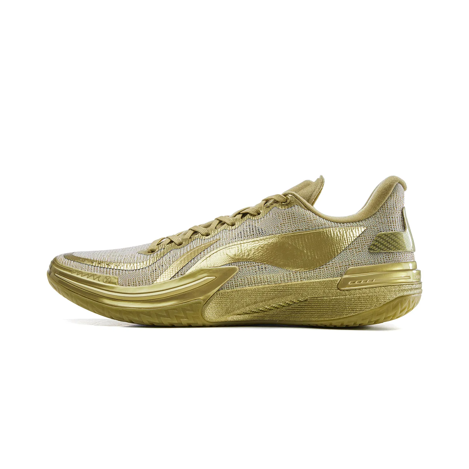 LINING Gamma Basketball Shoes Men Low Top Gold - POIZON