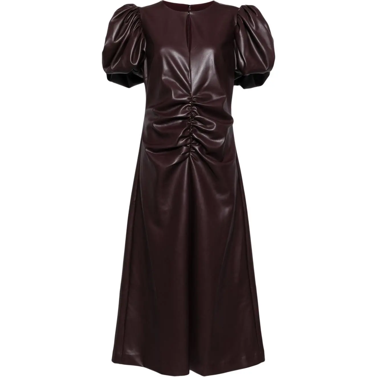 Rotate Puff-sleeve Midi Dress - POIZON