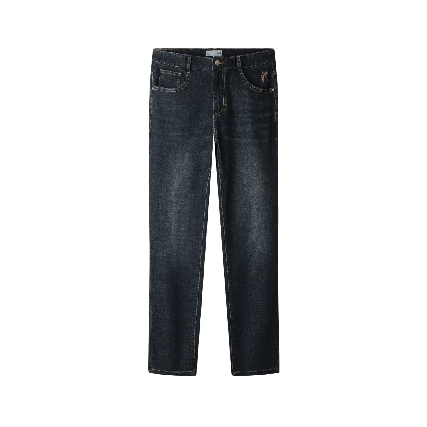 HLA The Mountain Is Not In The High Series Jeans Men Blue Gray Ox ...