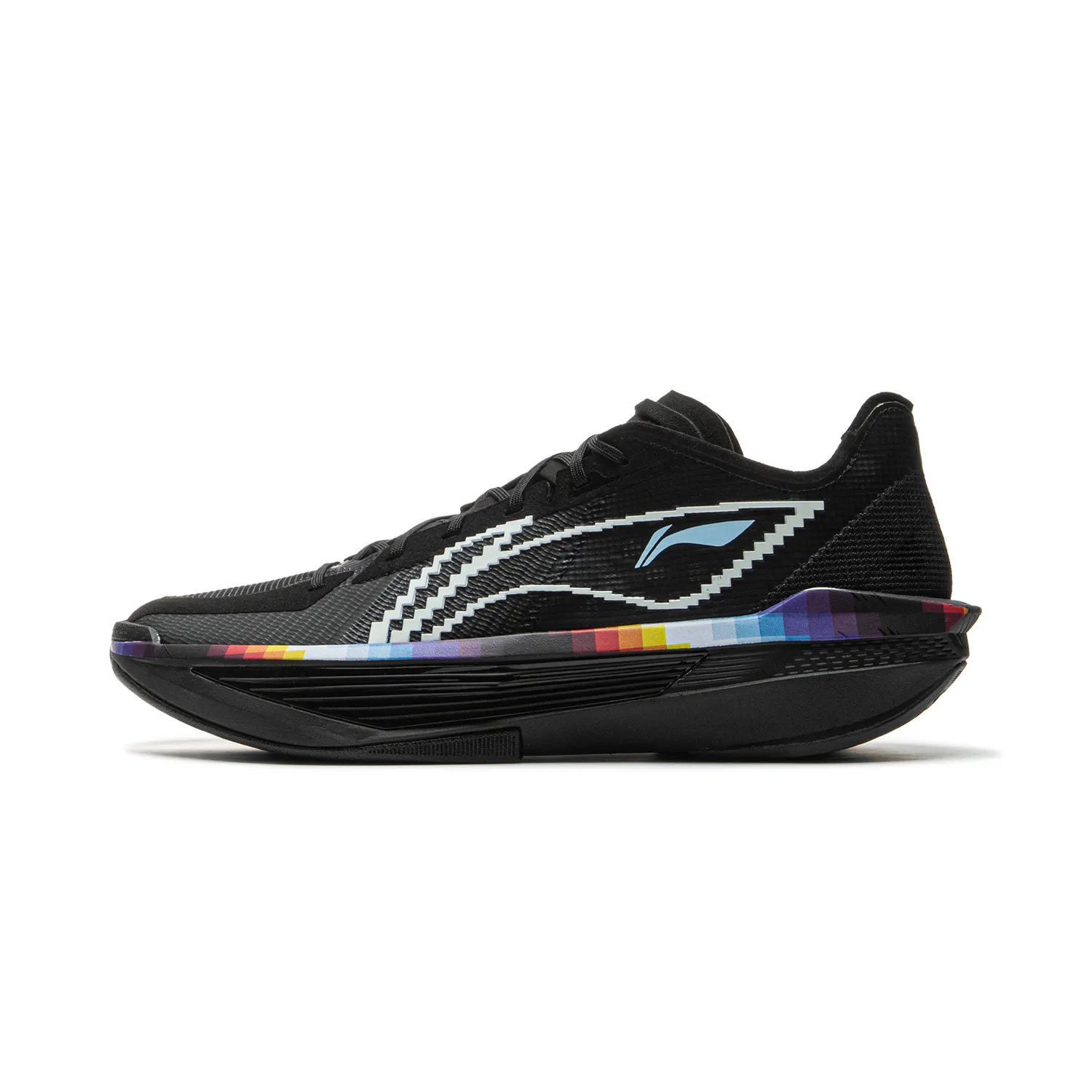 LINING Ultra Light Basketball Shoes Men Low-Top Black - POIZON