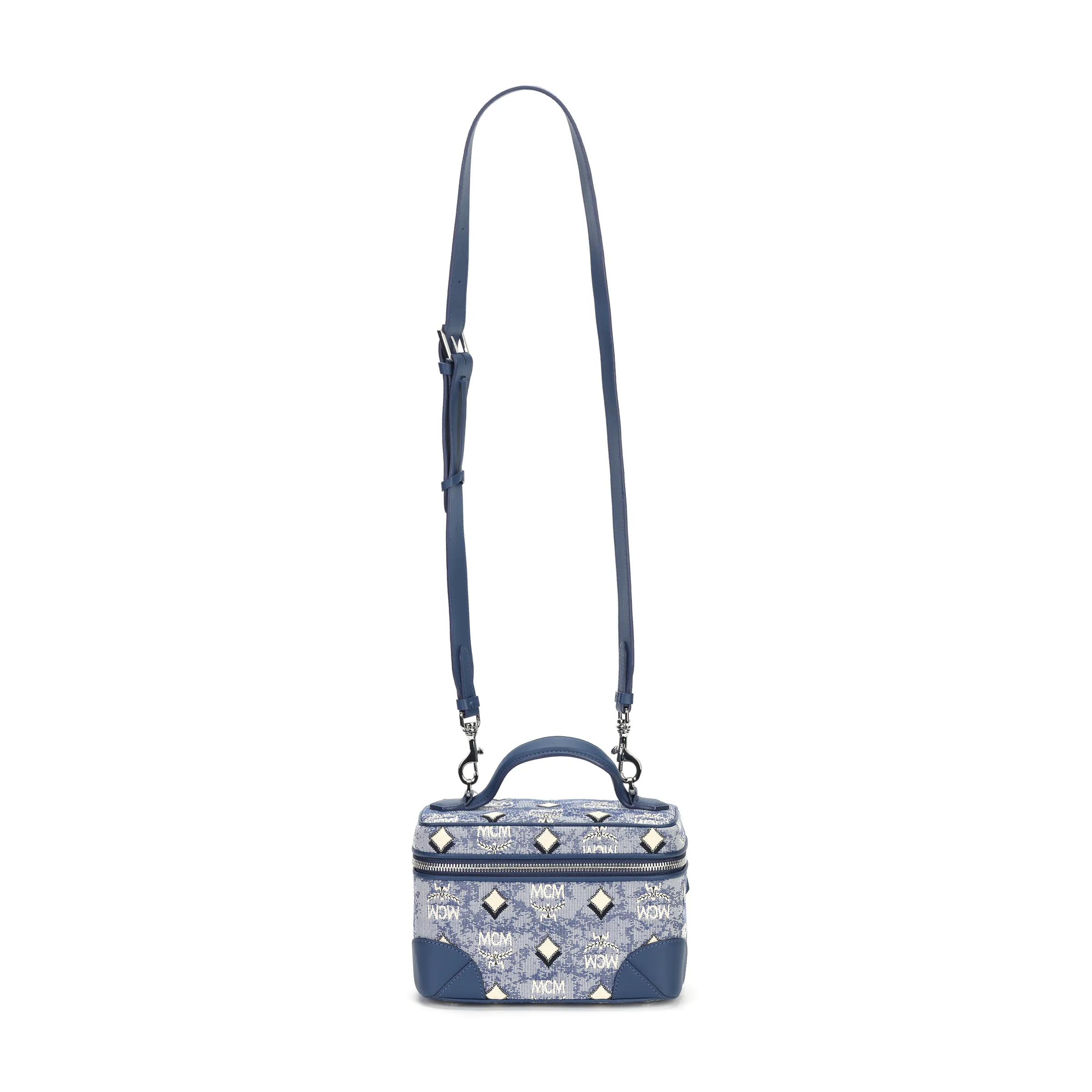 MCM Fabric Nappa Leather Crossbody Bag One Shoulder Handbag Makeup Bag ...
