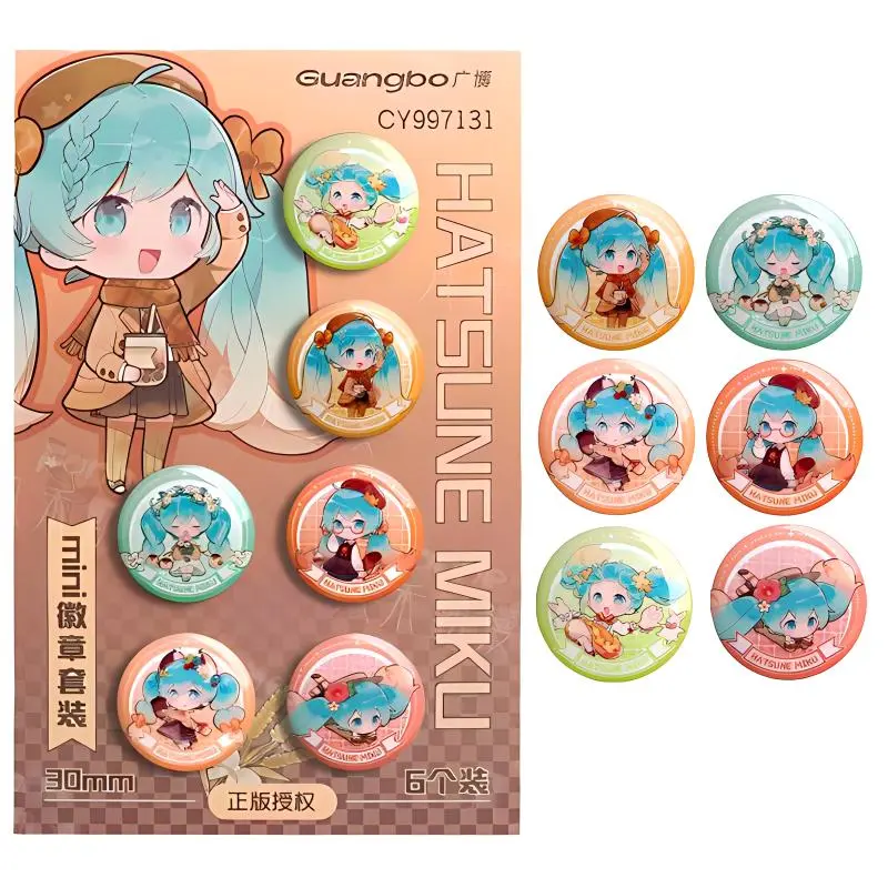 GUANGBO Hatsune Miku Badge MIKU Set Combination Limited Edition 6-Pack ...