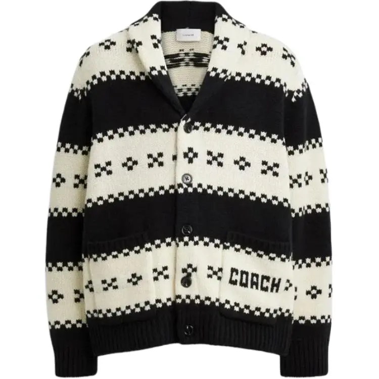 COACH Sweaters Men Black/White - POIZON