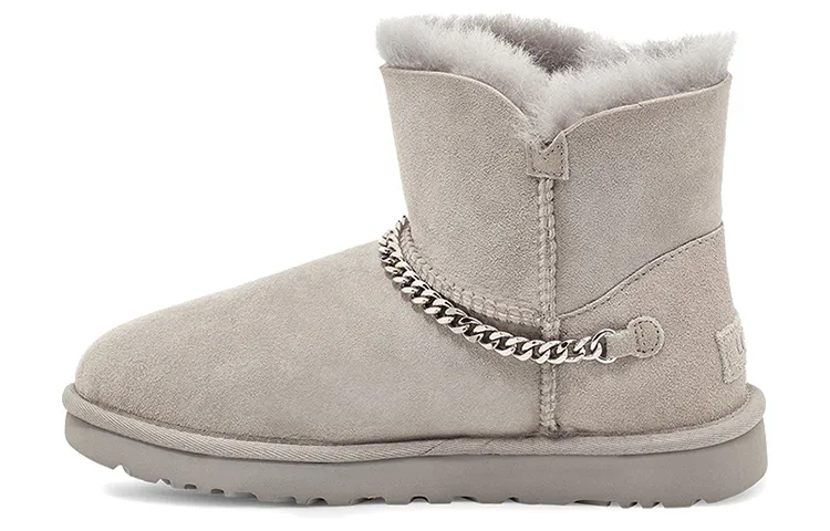 UGG Classic UGG Charm Mini Fleece Lined Gray Women's - POIZON