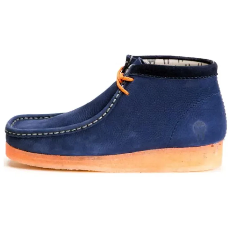 Clarks Wallabee Boot Mf Doom Navy - POIZON