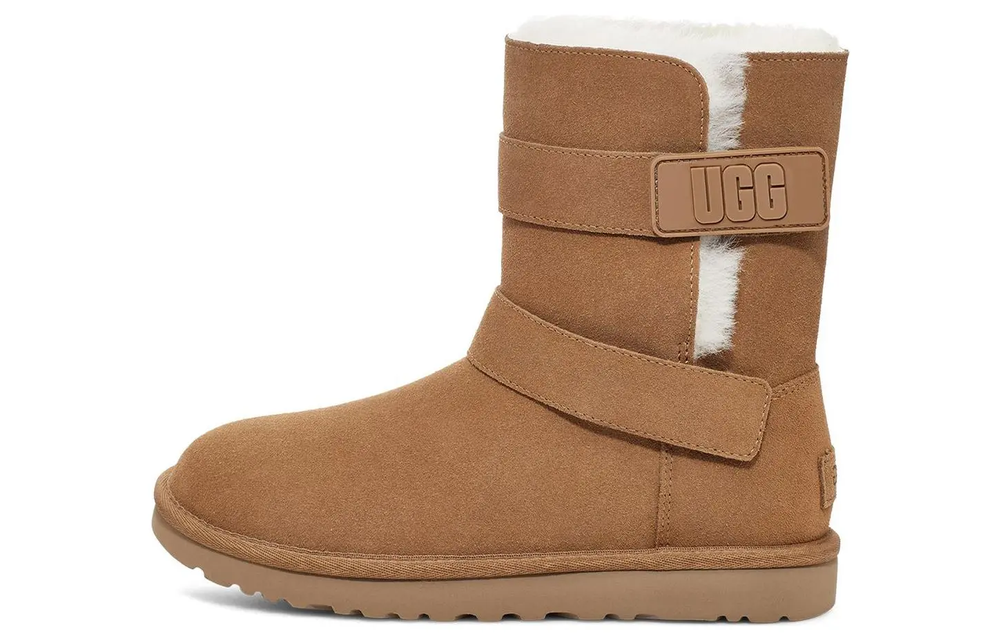UGG Bailey Graphic Logo Strap Boot 'Brown' Women's - POIZON