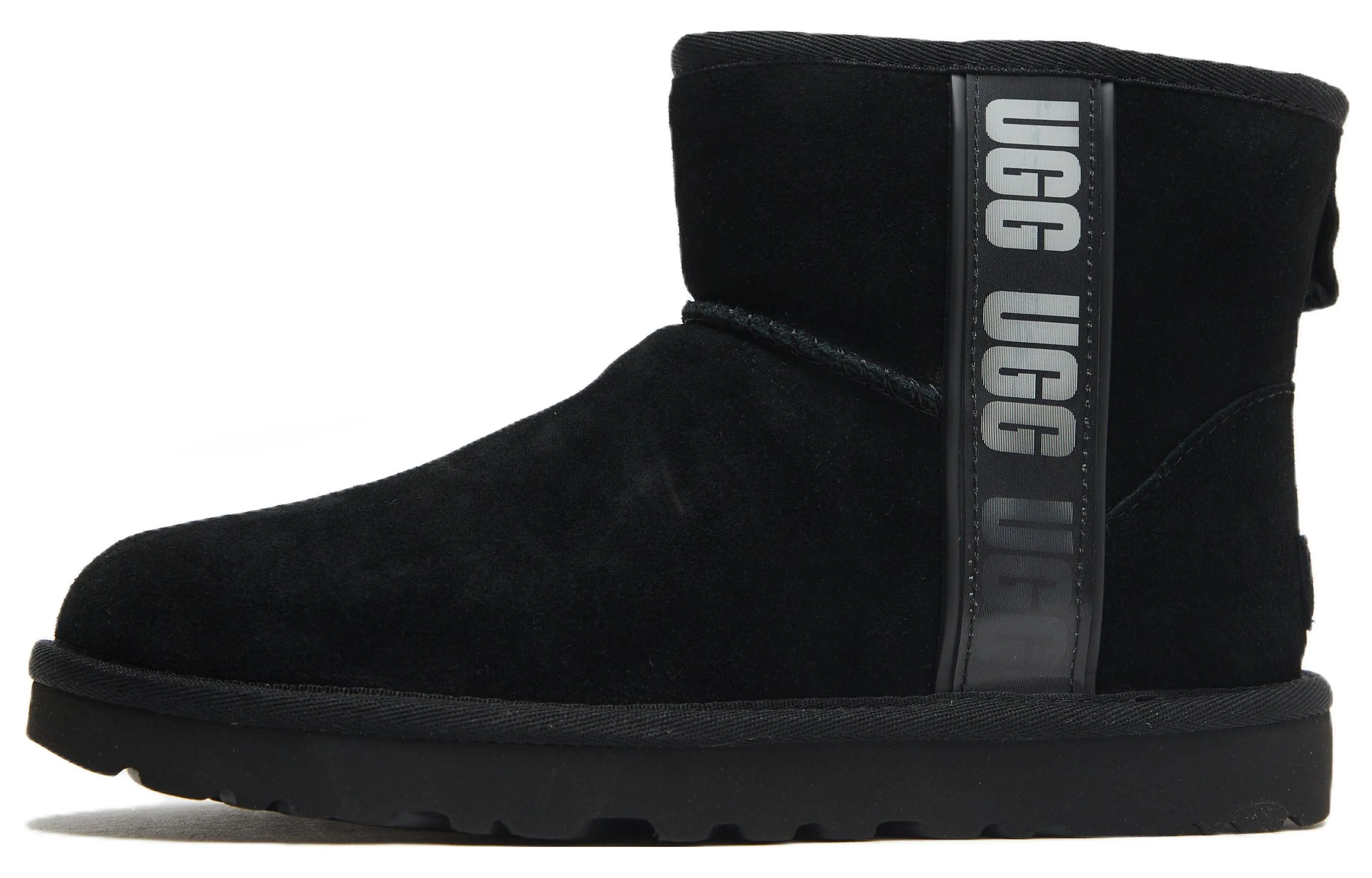 UGG Classic Mini Ii Boot Side Logo Black Women's - POIZON
