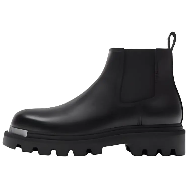 ZARA Short Chelsea Boots Men's Black - POIZON