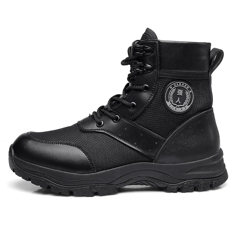 Strongman Outdoor Boots Unisex Black - POIZON