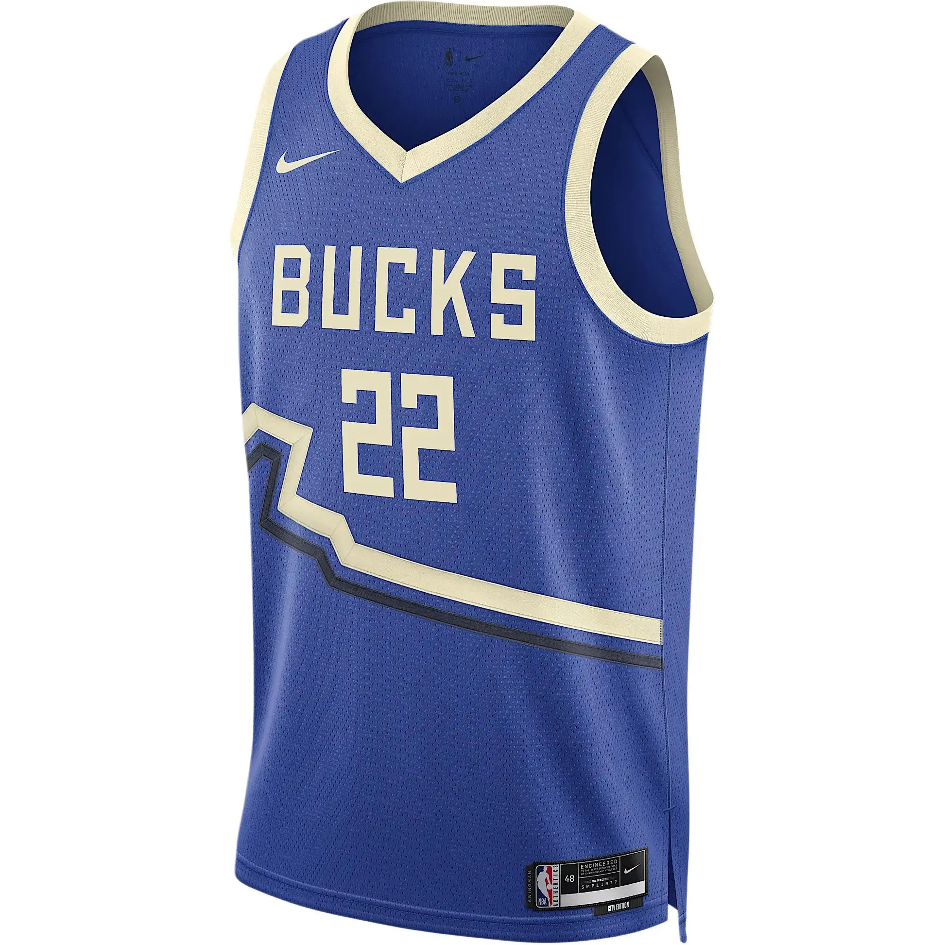 Nba X Nike Milwaukee Bucks Basketball Jerseys Men Blue - POIZON