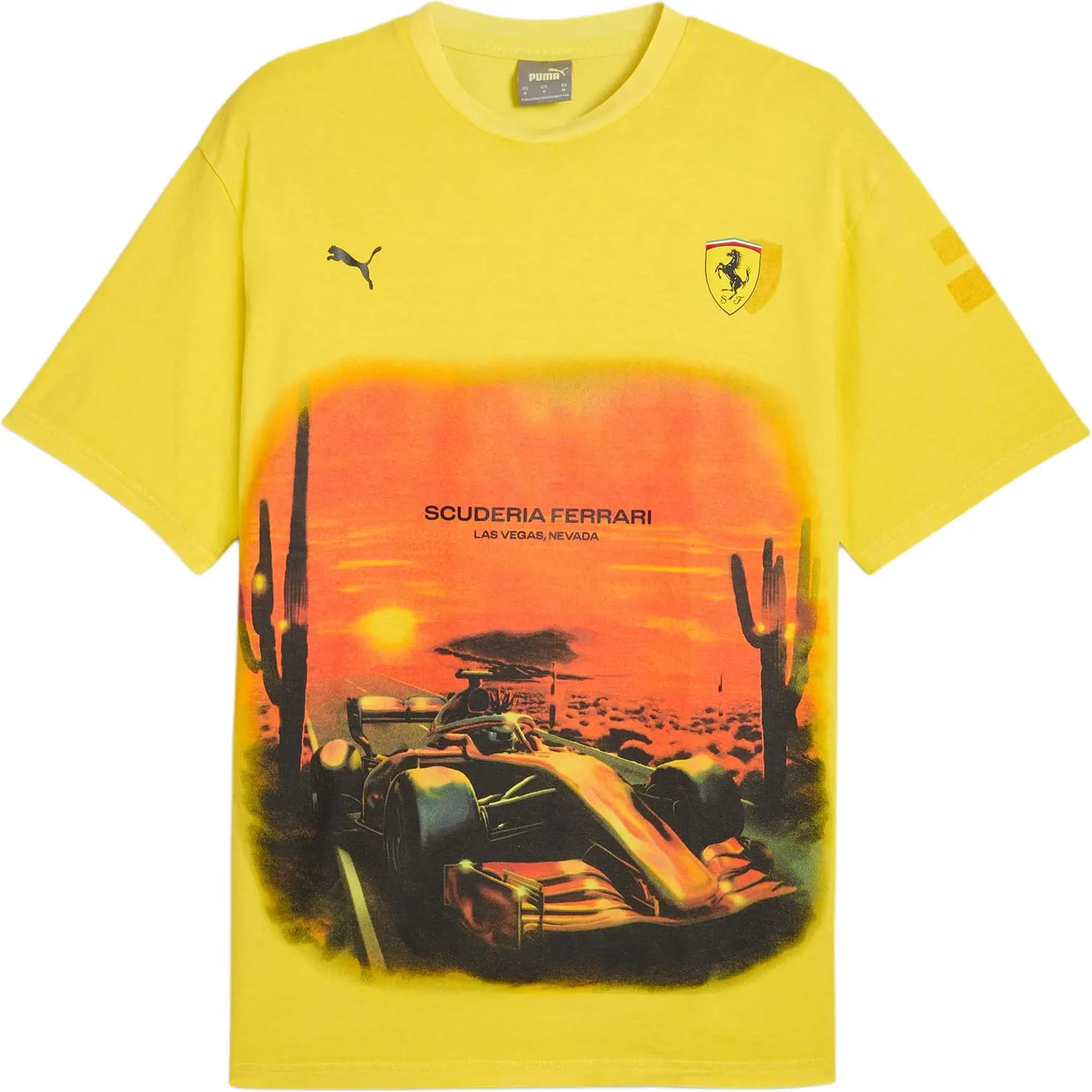 Ferrari X PUMA SCUDERIA T-Shirts Men Speed Yellow - POIZON