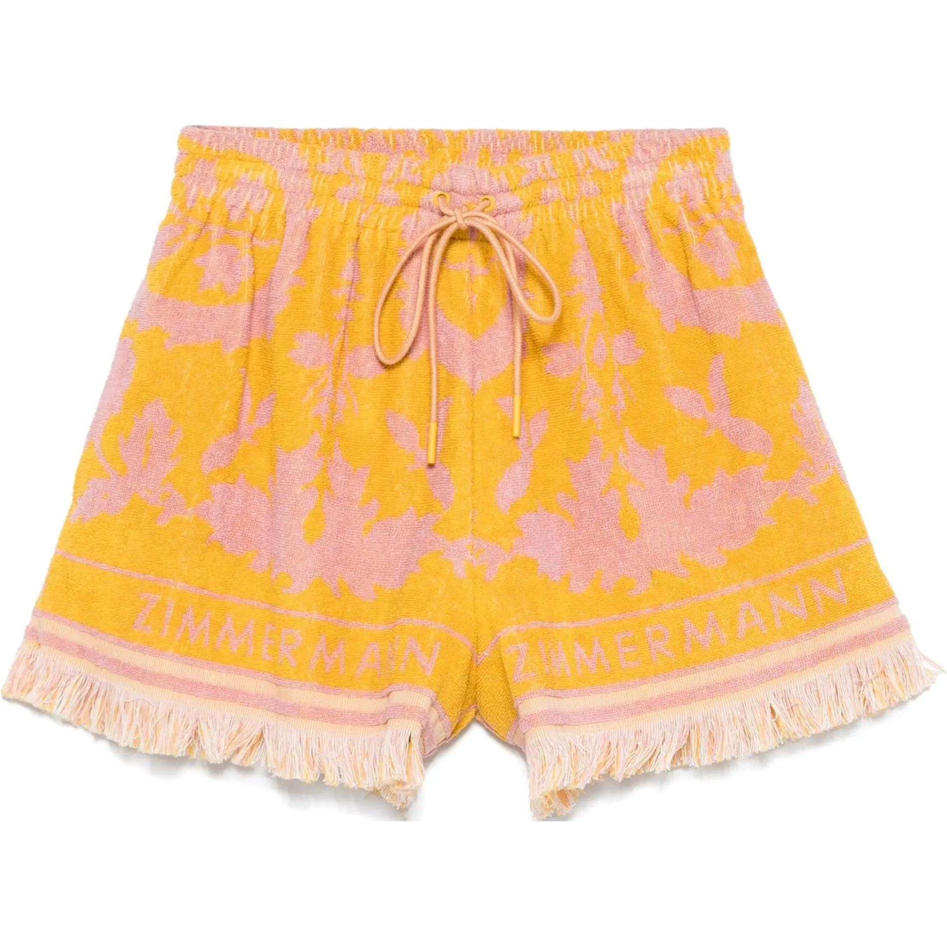 Zimmermann Casual Shorts Women's Mustard Yellow - POIZON