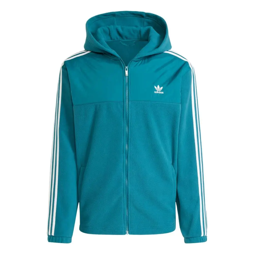 Adidas Originals Adicolor 3-Stripes Teddy Fleece Hoodie - POIZON