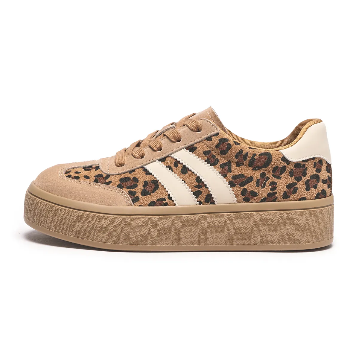 Hotwind Vintage Leopard Series Skateboard Shoes Women's Low-Top 02 ...