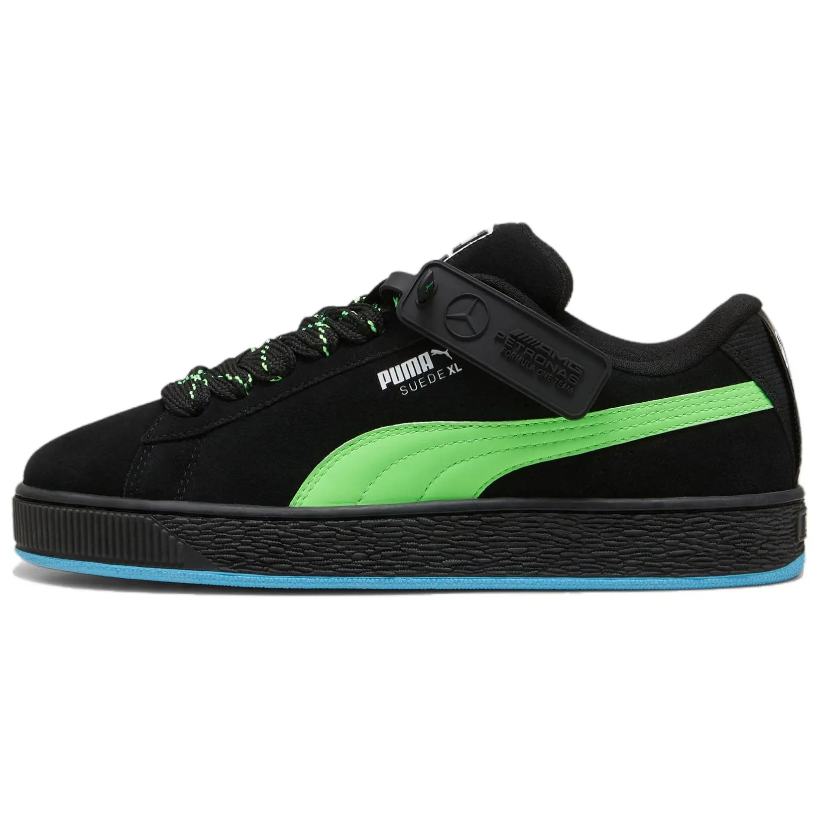 PUMA Suede Xl Mercedes Amg MAPF1 Neon - POIZON
