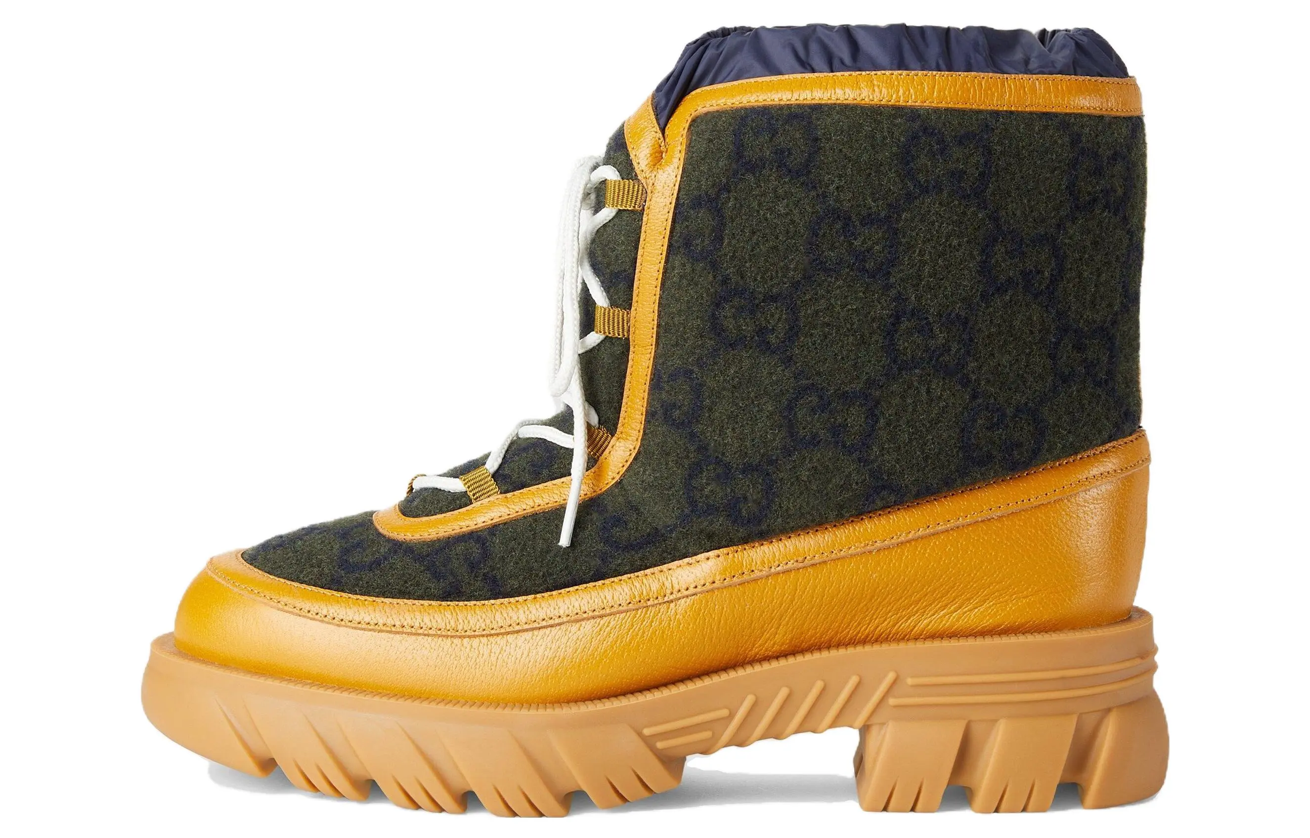 GUCCI Ankle Boots Men Green Yellow - POIZON