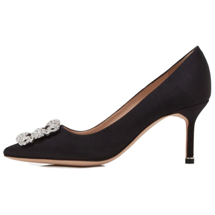MANOLO BLAHNIK High Heels Women's Black Shoe Box Included US MANOLO BLAHNIK High Heels Women's Black Shoe Box Included US