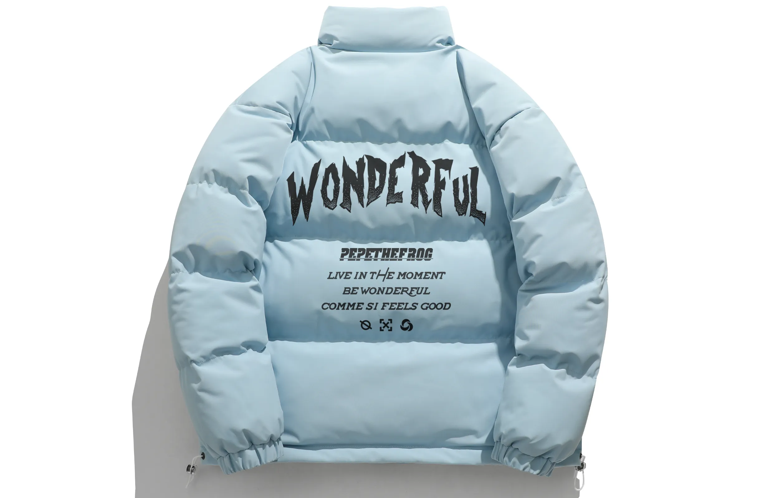 Pepe The Frog Puffer Jackets Unisex - POIZON