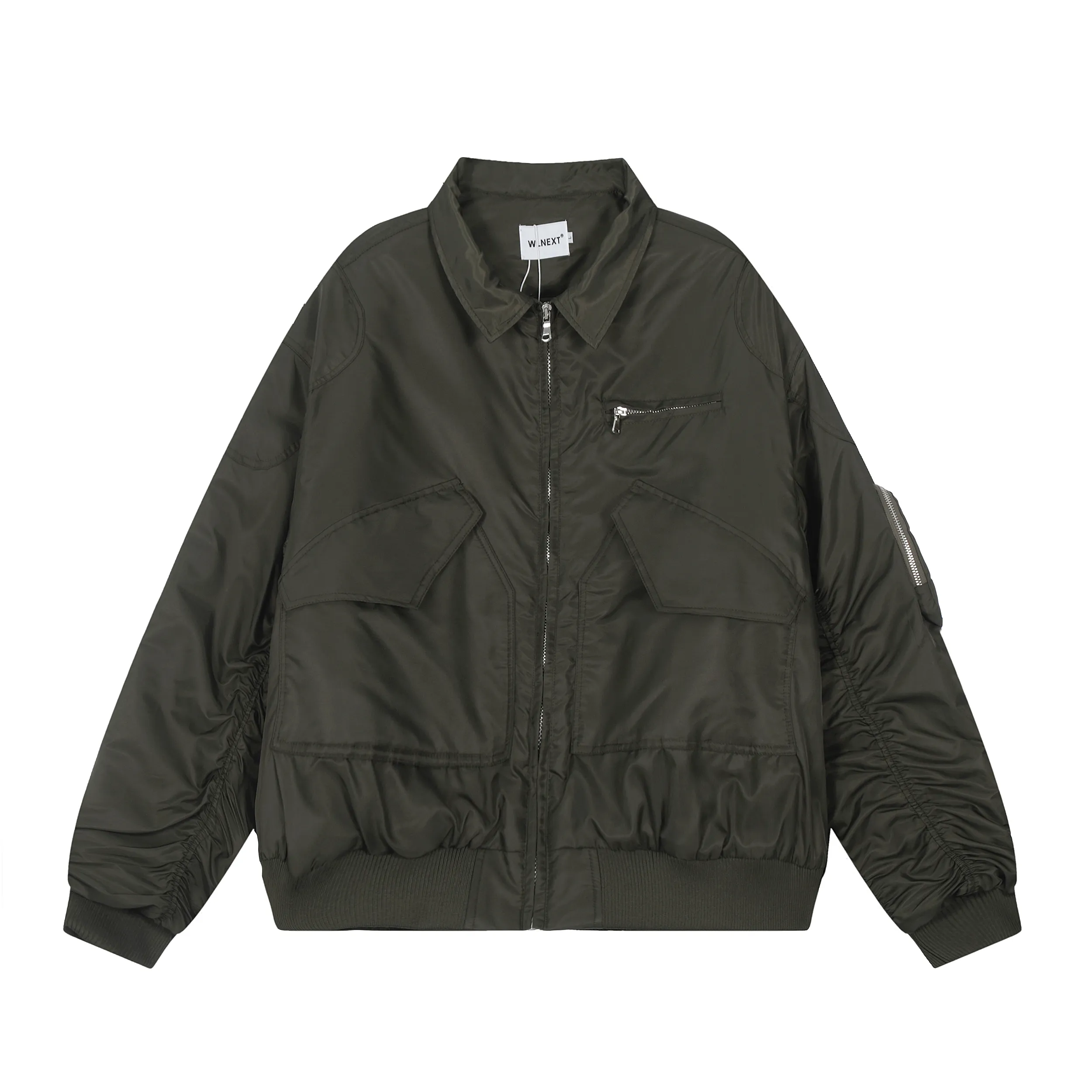 WLNEXT Puffer Jacket Unisex Green - POIZON