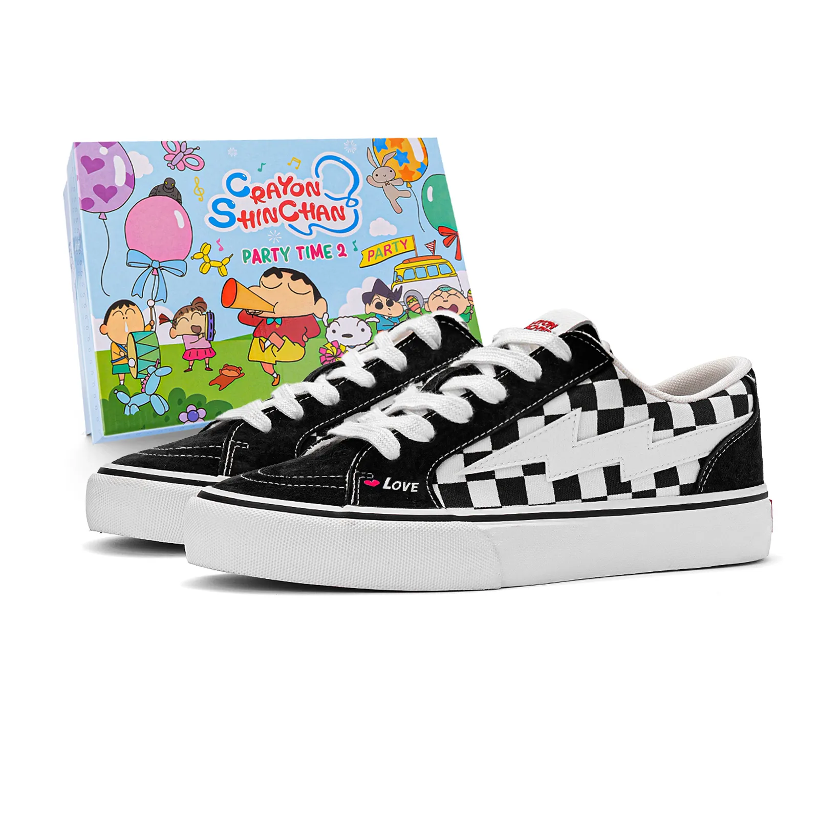 MINISO Lightning Vengeance Storm Collection Skateboard Shoes Unisex Low ...