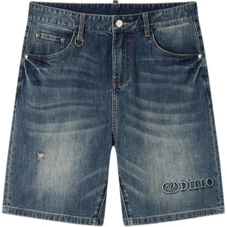 DILLO Denim Shorts Men Blue Gray - POIZON