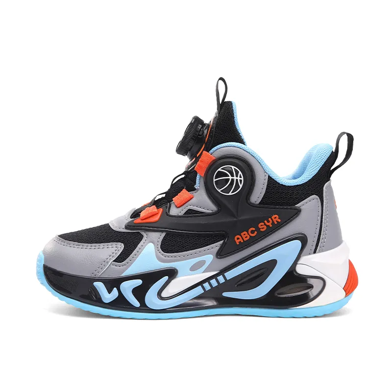 ATONGMU Kids' Basketball Shoes Kids Sapphire Blue Twin Network 36 - POIZON