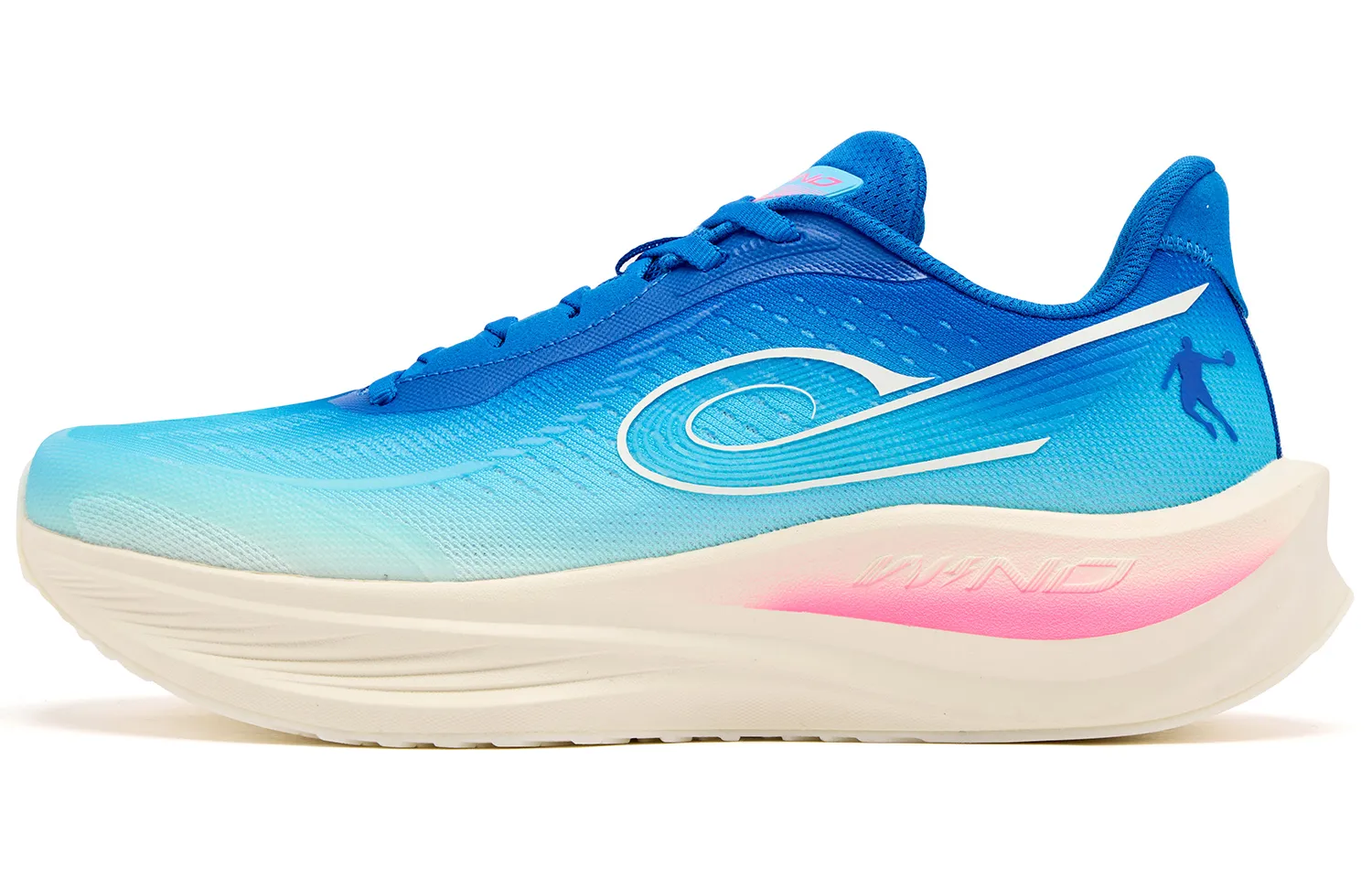 QIAODAN Strong Wind 3TR Running Shoes Men Low-Top Blue - POIZON