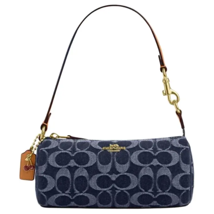 COACH Nolita Fabric Cylinder Bag Shoulder Bag Small Size Women's Denim ...