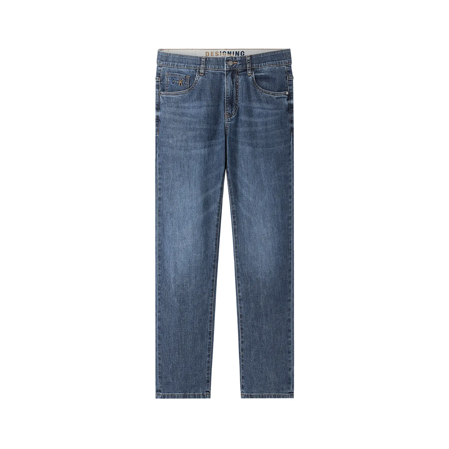 HLA Jeans Men Blue Gray Ox Transition Color Medium 01 - POIZON