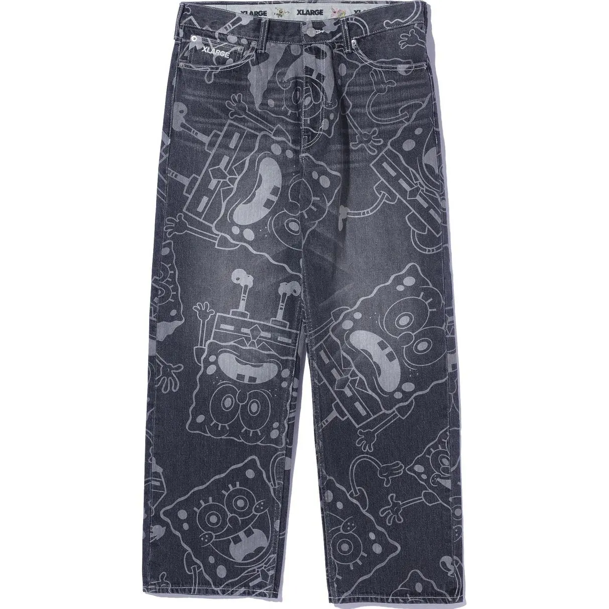 Spongebob Squarepants X XLARGE Sponge Baby Collaboration Jeans Unisex ...