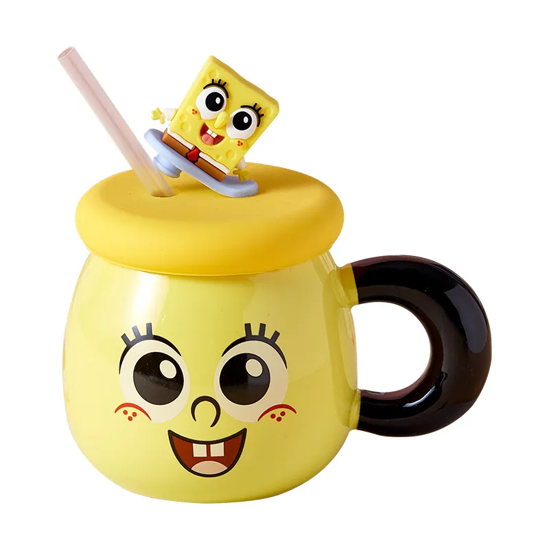 MINISO X SPONGEBOB SQUAREPANTS SpongeBob Collaboration Mug 500ml - POIZON