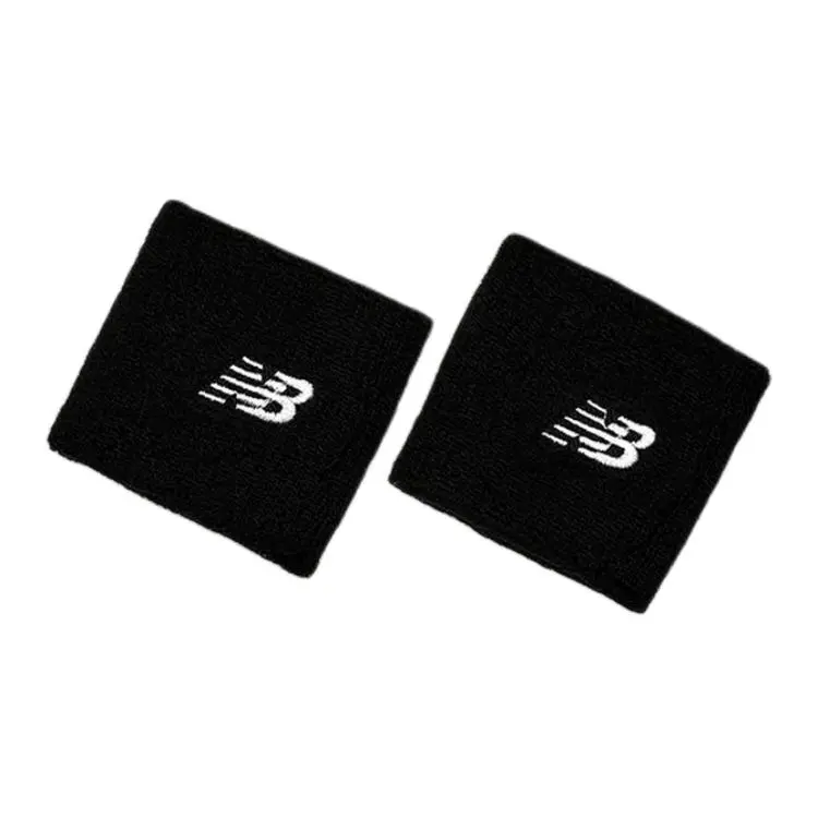 New Balance Cotton Wristbands Unisex Black - POIZON